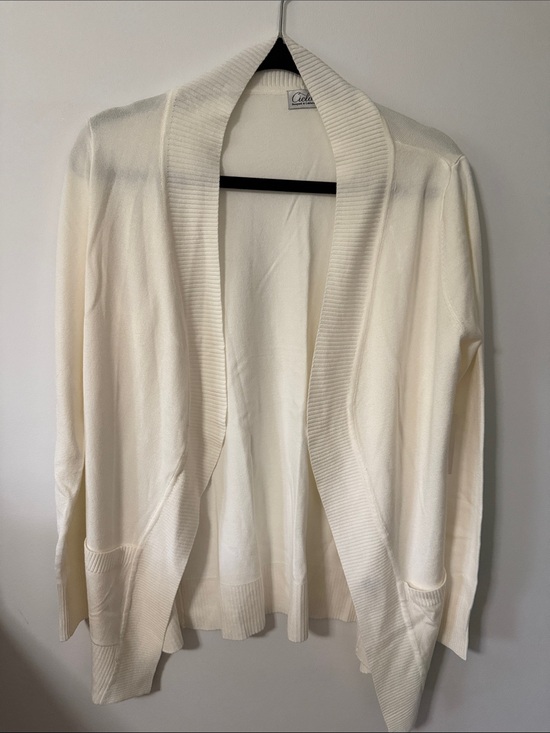 Cielo | Sweaters | Cielo Cream Openfront Shawl Collar Cardigan Nwt Size ...